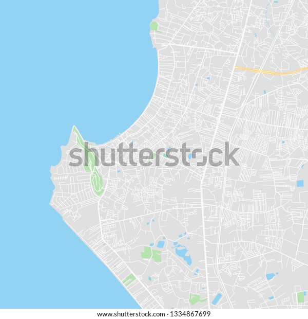 Downtown Vector Map Pattaya Thailand This Stock Vector (Royalty Free ...