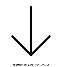 Downwards Direction Arrow Stock Vector (Royalty Free) 1041295756 ...