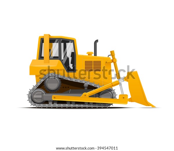 Dozer Detailed Vector Illustration Stock Vector (Royalty Free ...
