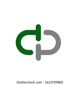 Dp Logo Design Simple Modern Template Stock Vector (Royalty Free ...