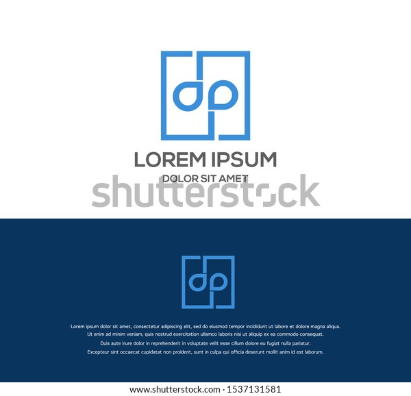 Dp Logo Vector Graphic Branding Letter Stock Vector (Royalty Free ...