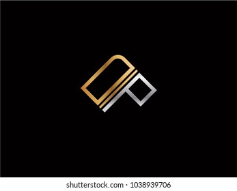Bp Square Shape Letter Logo Design Stock Vector (Royalty Free ...