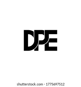 Dpe Letter Original Monogram Logo Design Stock Vector (Royalty Free ...