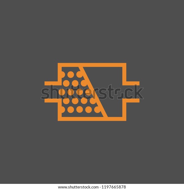Dpf Fap Symbol Warning Light Instrument: vector de stock (libre de ...