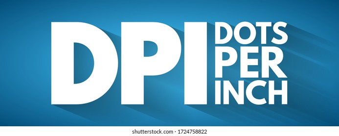 Dpi Dots Per Inch Measure Spatial Stock Vector (Royalty Free ...