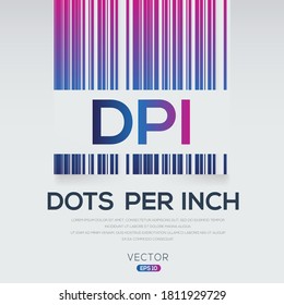 Dpi Mean Dots Per Inchvector Illustration Stock Vector (Royalty Free ...