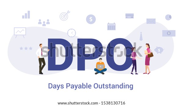 Dpo Days Payable Outstanding Concept Big Stock Vector (Royalty Free ...