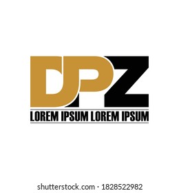 Dpz Letter Monogram Logo Design Vector Stock Vector (Royalty Free ...