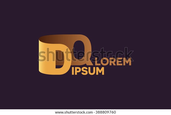 Dq Letters Logo D Q Letters Stock Vector (Royalty Free) 388809760 ...
