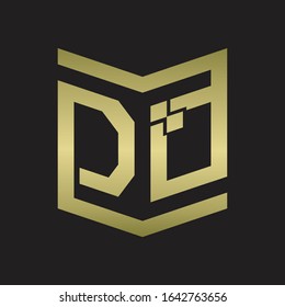 Dq Logo Emblem Monogram Shield Style Stock Vector (Royalty Free ...