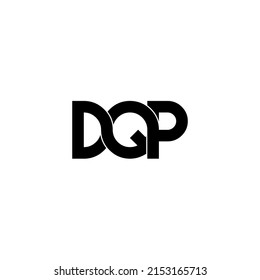 Dqp Typography Letter Monogram Logo Design Stock Vector (Royalty Free ...