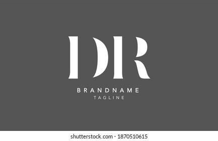 Dr Alphabet Initial Letter Monogram Icon Stock Vector (Royalty Free ...