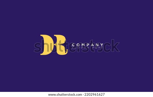 Dr Alphabet Letters Initials Monogram Logo Stock Vector (Royalty Free ...