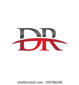 Dr Initial Company Red Swoosh Logo Stock Vector (Royalty Free ...