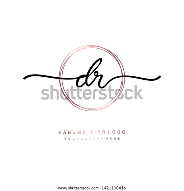 Dr Initial Signature Logo Handwriting Logo 스톡 벡터(로열티 프리) 1421100416 ...