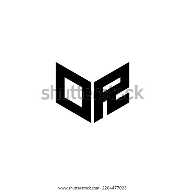 Dr Letter Logo Design White Background Stock Vector (Royalty Free ...