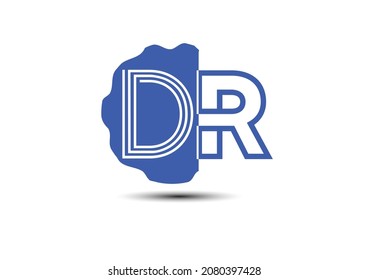 Dr Letter Logo Icon Design Template Stock Vector (Royalty Free ...