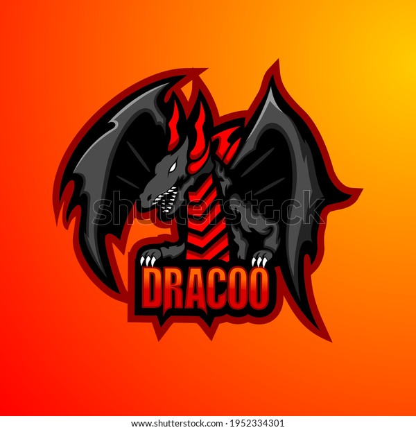 Draco Esport Logo Cool Desing Personal Stock Vector (Royalty Free ...