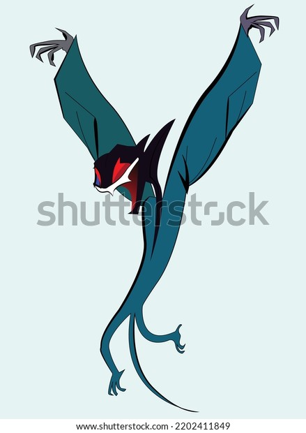 Dracula Bat Flying White Background Vector Stock Vector (Royalty Free ...