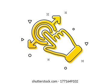 Slide Arrow Sign Drag Drop Gesture Stock Vector (Royalty Free) 1771649108