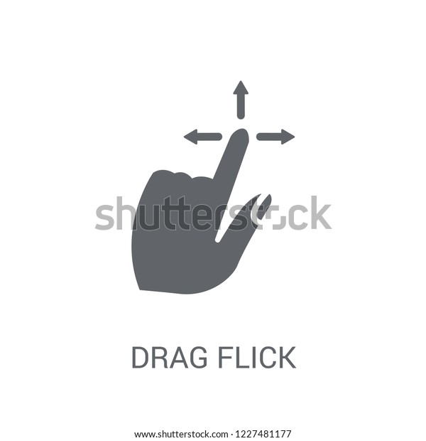 Drag Flick Icon Trendy Drag Flick Stock Vector (Royalty Free ...