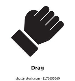 Drag Icon Vector Isolated On White Stock Vector (Royalty Free ...