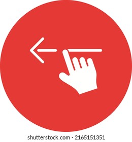 Drag Left Icon Vector Image Can Stock Vector (Royalty Free) 2165151351 ...