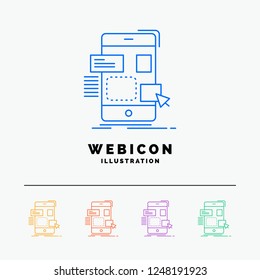 Drag Mobile Design Ui Ux Icon Stock Vector (Royalty Free) 1249079098