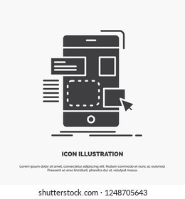 Drag Mobile Design Ui Ux Icon Stock Vector (Royalty Free) 1248705643 ...