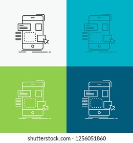 Drag Mobile Design Ui Ux Icon Stock Vector (Royalty Free) 1256051860 ...