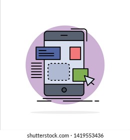 Drag Mobile Design Ui Ux Flat Stock Vector (Royalty Free) 1419553436 ...