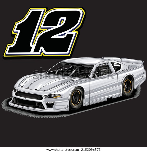 Drag Race Isolated On Black Background Stock Vector (Royalty Free ...