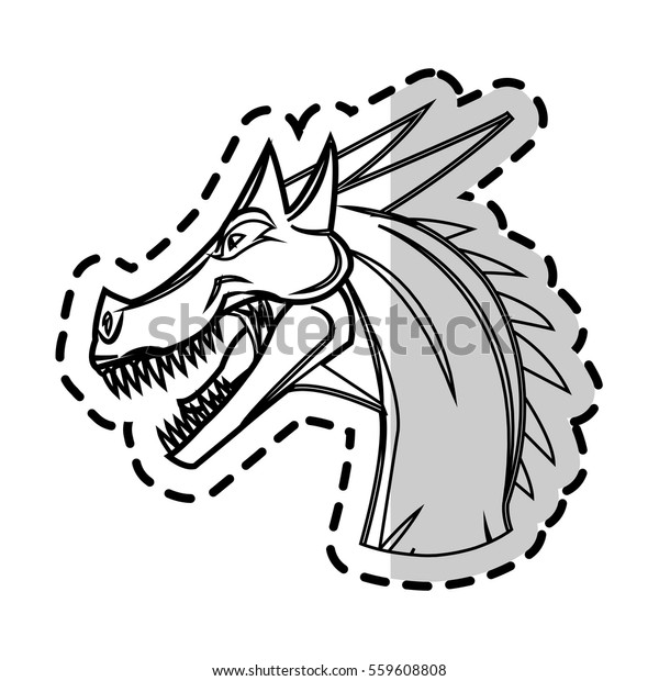 Dragon Cartoon Icon Stock Vector (Royalty Free) 559608808 | Shutterstock