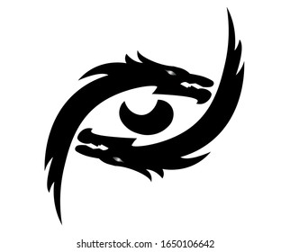 Dragon Eye Logo Design That Suitable Stock Vector (Royalty Free ...