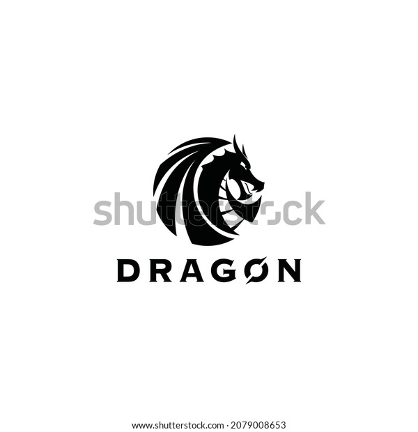 Dragon Fire Icon Logo Mythology Vector: เวกเตอร์สต็อก (ปลอดค่าลิขสิทธิ์ ...