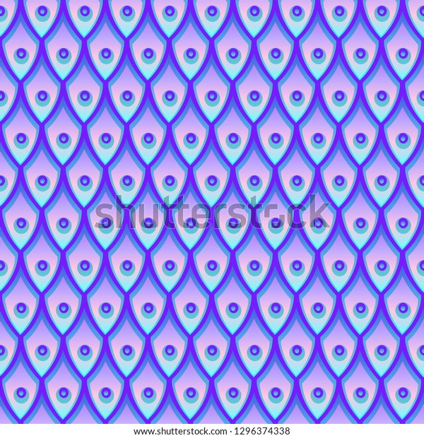 Dragon Fish Scales Vector Bright Seamless Stock Vector (Royalty Free ...