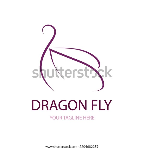 Dragon Fly Icon Logo Illustration Vector Stock Vector (Royalty Free ...