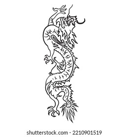 Dragon Graphic Design Vector Illustration Art Stock Vector (Royalty ...