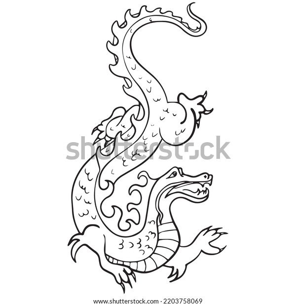 Dragon Graphic Design Vector Illustration Art Stock Vector (Royalty ...