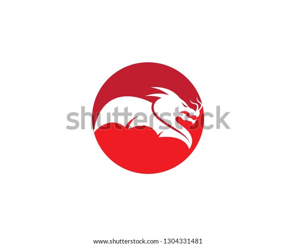 Dragon Head Logo Icon Illustration Stock Vector (Royalty Free ...