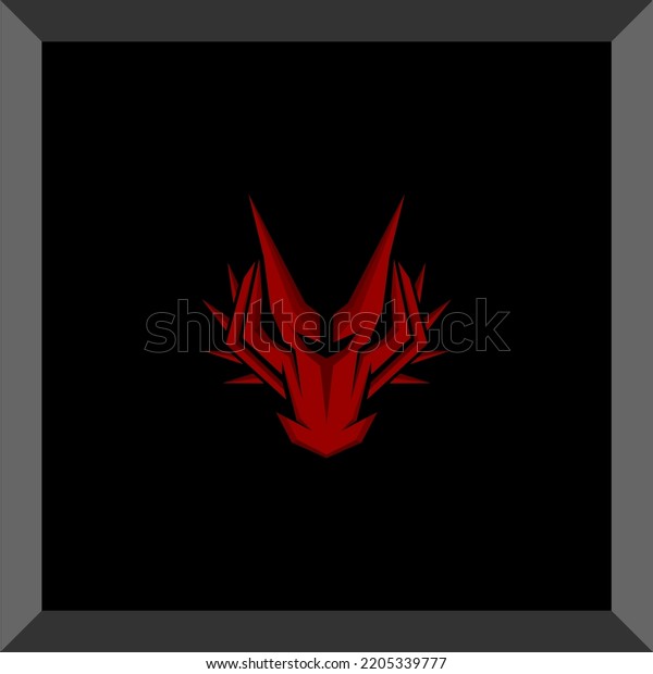 Dragon Head Logo Symbol Icon Stock Vector (Royalty Free) 2205339777 ...