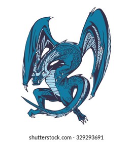 Dragon Leap Stock Vector (Royalty Free) 329293691 | Shutterstock