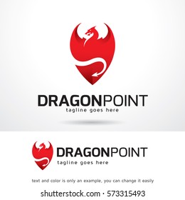 Dragon Point Logo Template Design Vector Stock Vector (Royalty Free ...