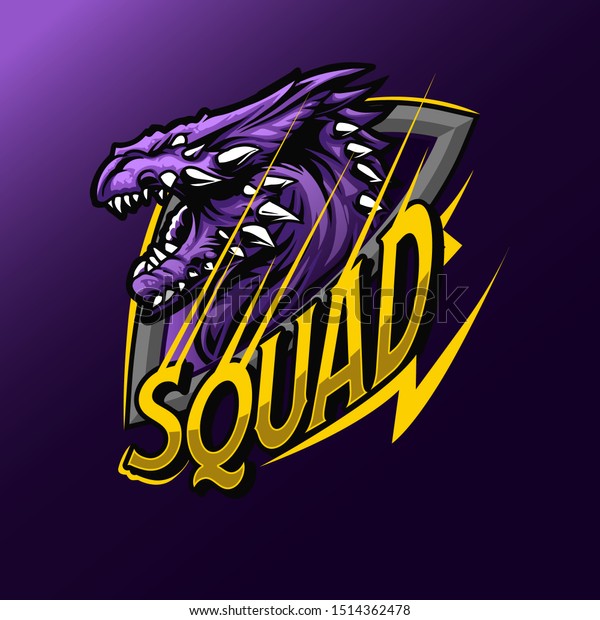 Dragon Squad Esport Logo Gaming Concept Stock Vector Royalty Free 1514362478 Shutterstock