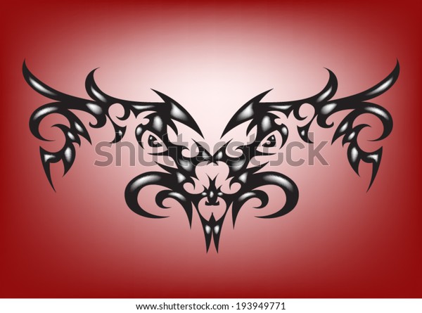 Dragon Tattoo Three Dimensions Stock Vector (Royalty Free) 193949771 ...