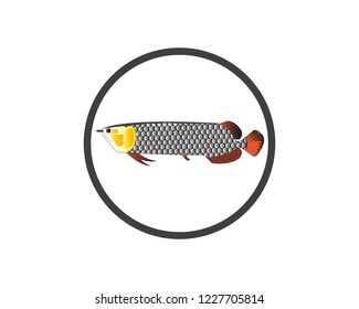 Dragonfish Logo Template Vector Icon Illustration: vector de stock ...