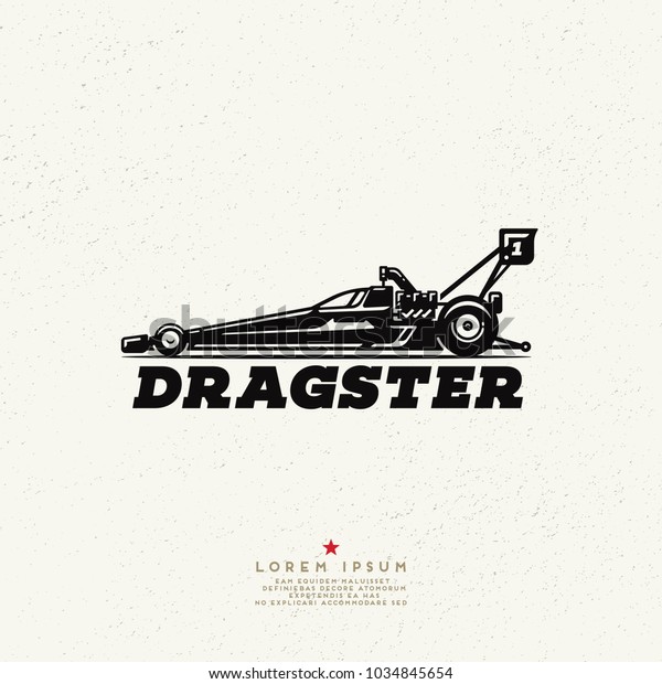 Dragster Car Logo Design Stock Vector (Royalty Free) 1034845654 ...