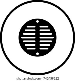 Drain Grate Symbol Stock Vector (Royalty Free) 742459822