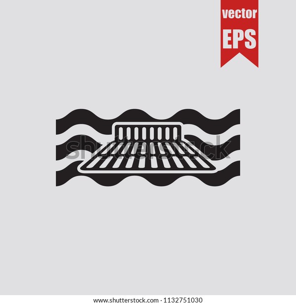 Drain System Icon Trendy Isolated On Stock Vector (Royalty Free) 1132751030