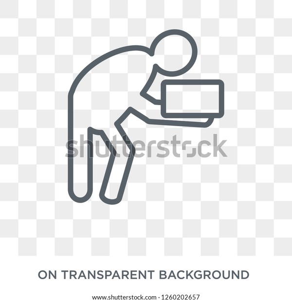 Drained Human Icon Trendy Flat Vector Stock Vector (Royalty Free ...